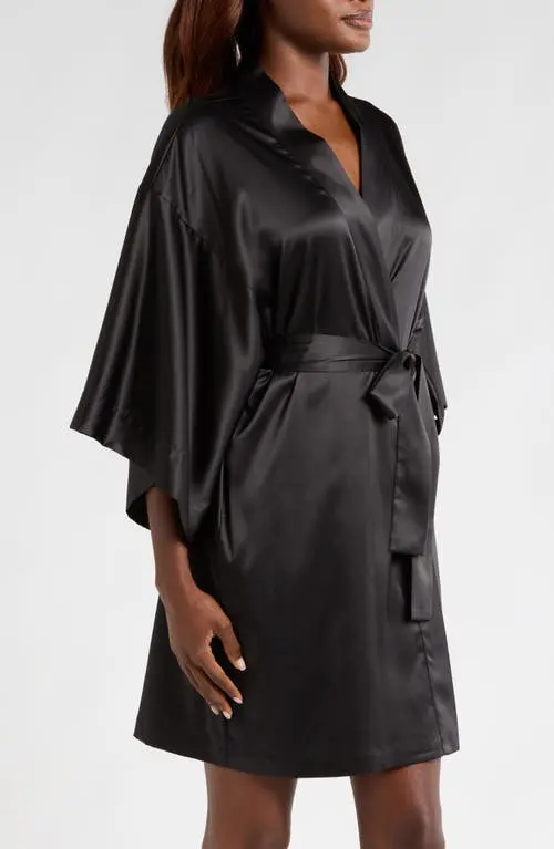 Natori Glamour Short Satin Robe