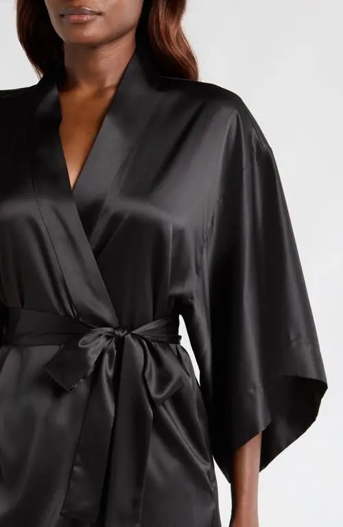 Natori Glamour Short Satin Robe