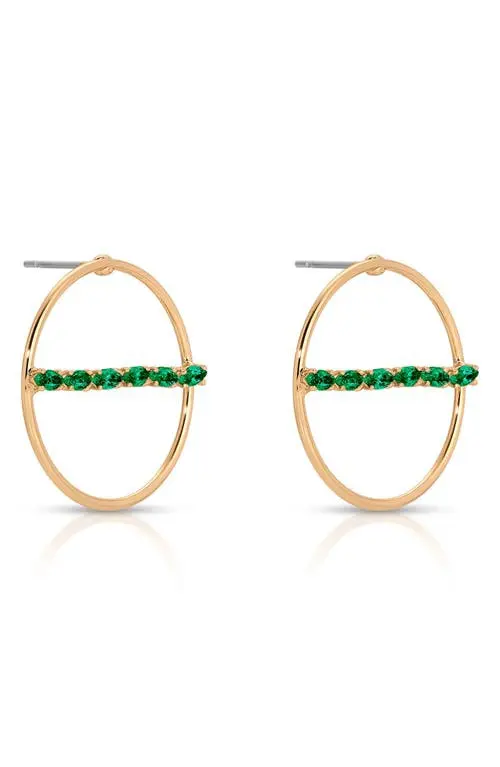 Ettika Marquise Zirconia Hoop Earrings