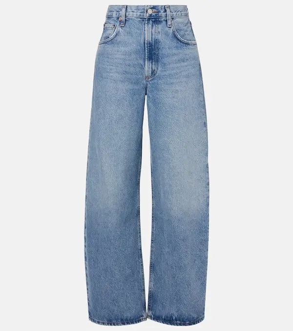 AGOLDE Low-rise Wide-leg Jeans - Blue