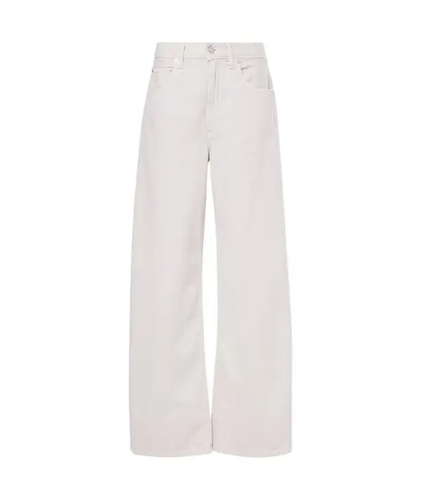 AGOLDE Low-rise Wide-leg Jeans - White