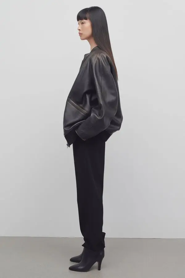 THE ROW Bonnette Technical Cotton Pull-on Pants - Black