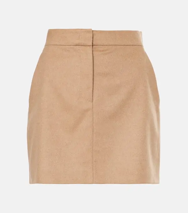 Max Mara Ancella Hair Miniskirt - Beige