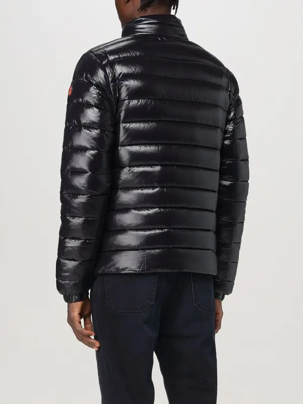 SAVE THE DUCK Quilted Zip Up Jacket - Black