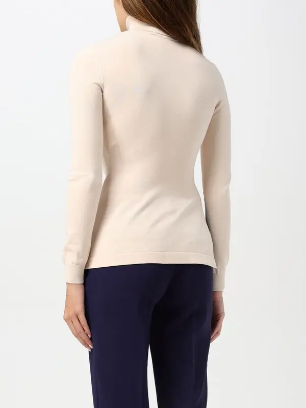 Elisabetta Franchi Long Sleeve Knit Top - Milk