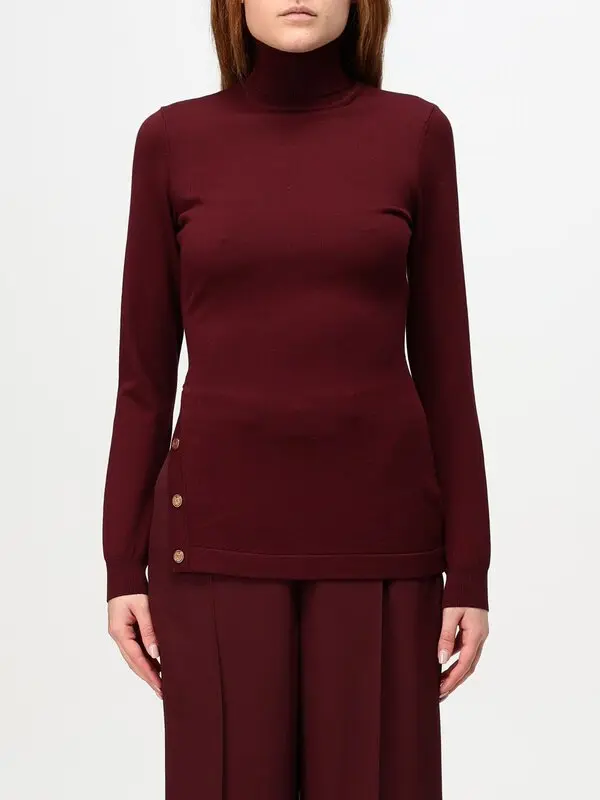 Elisabetta Franchi Long Sleeve Sweater - Red