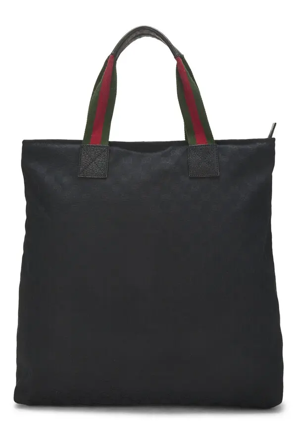 Gucci Gg Web Vertical Tote
