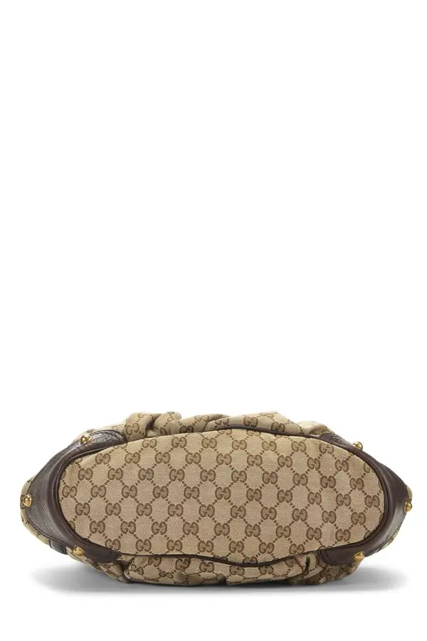 Gucci Gg Canvas Jockey Tote - Brown