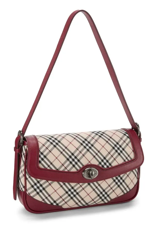 Burberry House Check Jacquard Turnlock Shoulder Bag