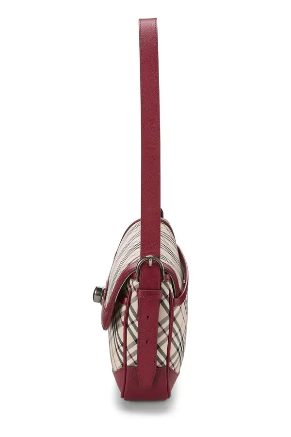 Burberry House Check Jacquard Turnlock Shoulder Bag