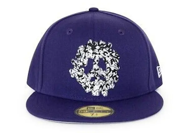 DENIM TEARS X New Era Peace 59fifty Fitted Cap - Purple