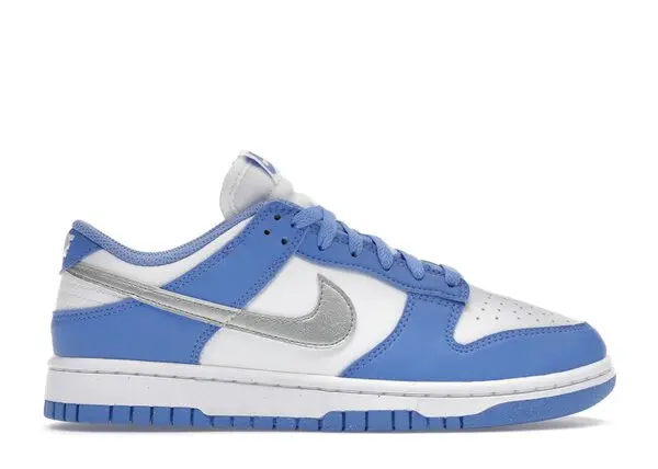 Nike Dunk Low Sneakers - Royal Pulse/white/metallic Silver