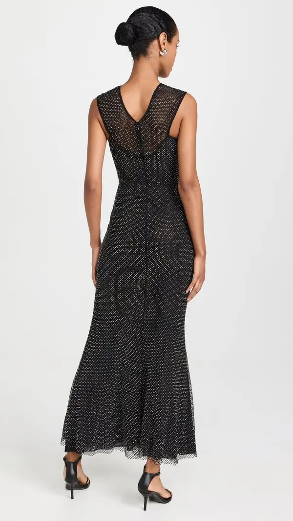 self portrait crossover midi dress Self-Portrait Pansy-Print Chiffon Crossover Midi Dress
