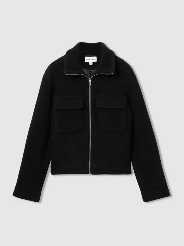 Les 100 Ciels Textured Wool Jacket