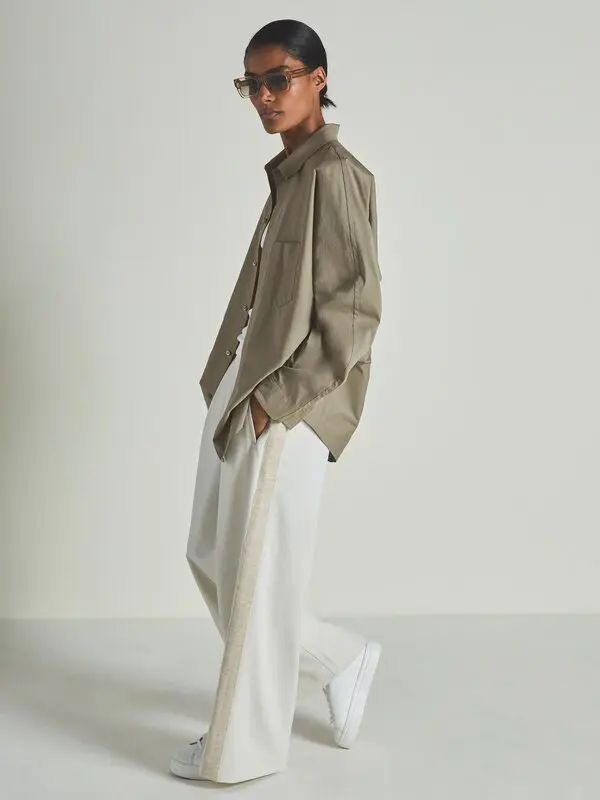 Les 100 Ciels Cotton-blend Poplin Shirt