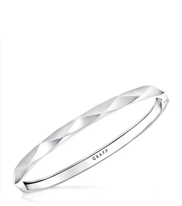 Graff Gold Laurence Signature Bangle - White