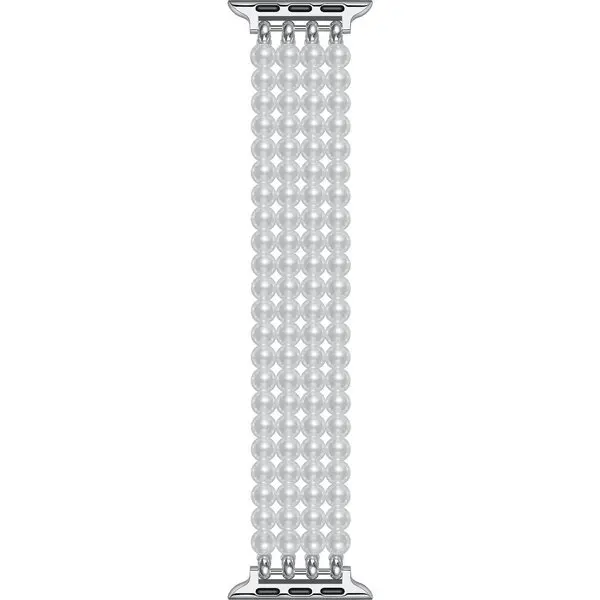 POSH TECH Ariel Imitation Pearl Apple Watch Bracelet - White