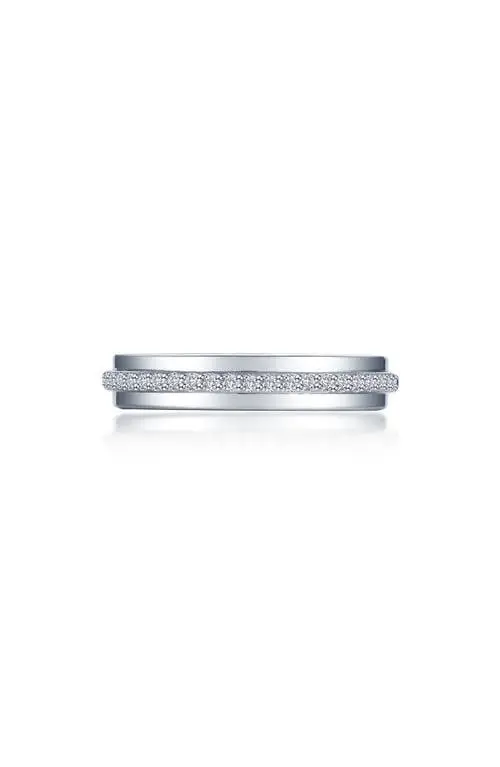 Lafonn Simulated Diamond Sterling Silver Eternity Band Ring - White