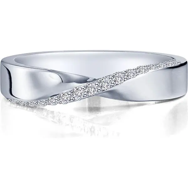 Lafonn Twist Simulated Diamond Band Ring - White