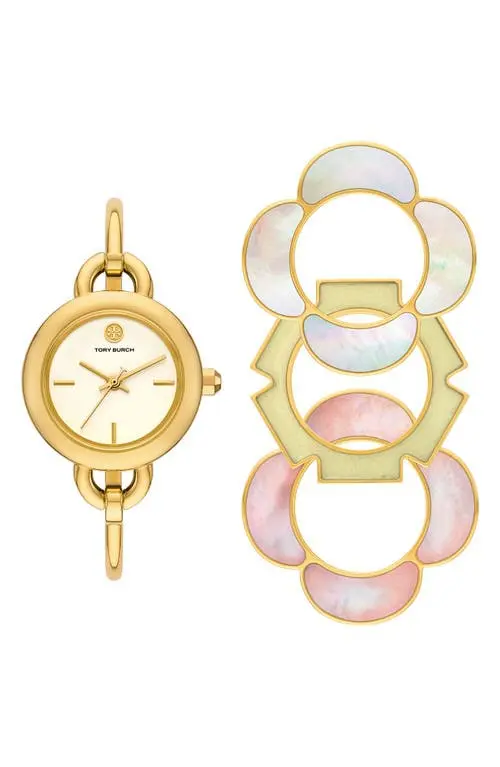 Tory Burch Kira Clover Bangle Watch Set