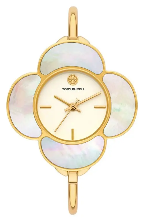 Tory Burch Kira Clover Bangle Watch Set