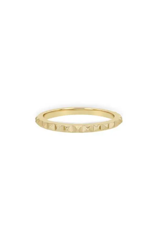 Zoe Chicco 14k Gold Stud Band Ring - 14k Yellow Gold