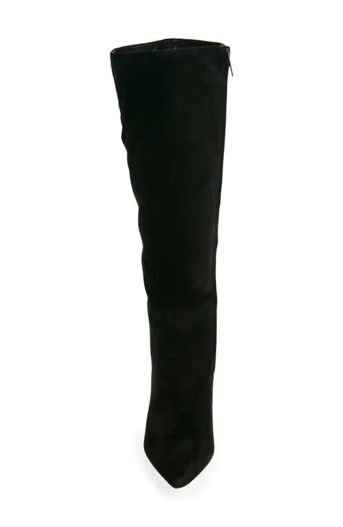 Veronica Beard Lisa 45 Knee High Boots - Black Suede