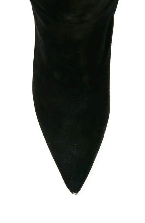Veronica Beard Lisa 45 Knee High Boots - Black Suede