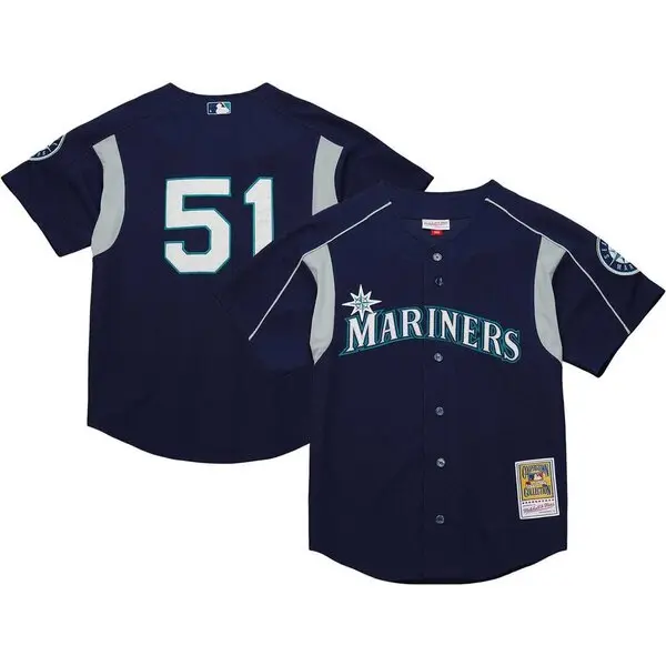 Mitchell & Ness Ichiro Suzuki Seattle Mariners Cooperstown Collection Batting Practice Jersey