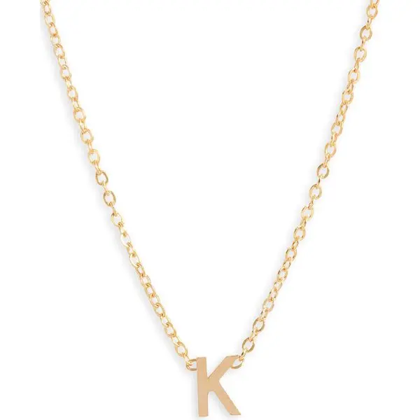 SET & STONES Cheyenne Initial Pendant Necklace - Gold / K