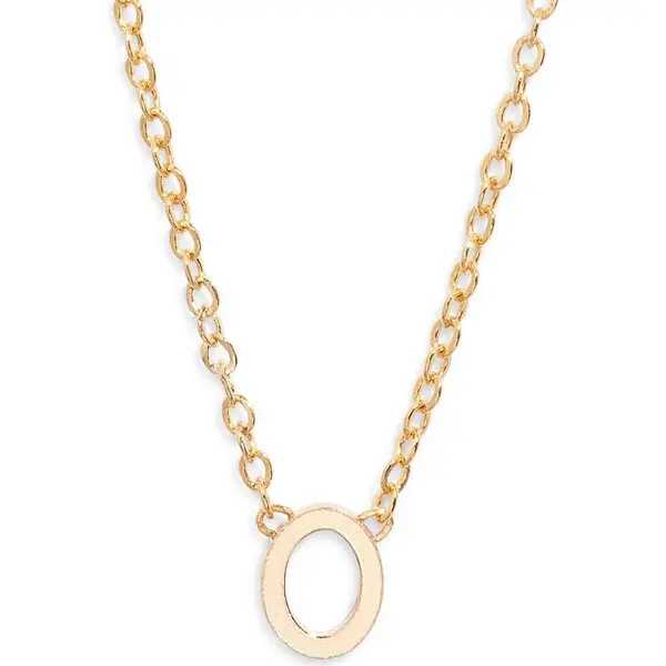 SET & STONES Cheyenne Initial Pendant Necklace - Gold / O