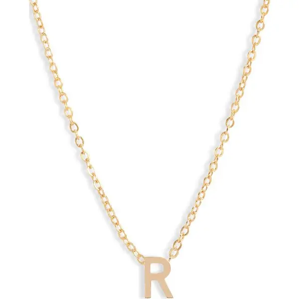SET & STONES Cheyenne Initial Pendant Necklace - Gold / R