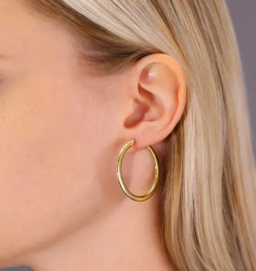 DONATELLO GIAN Sterling Silver Hoop Earrings