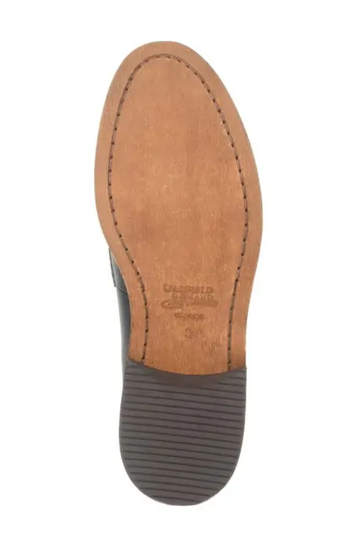 WARFIELD & GRAND Dillinger Moc Toe Penny Loafer - Black