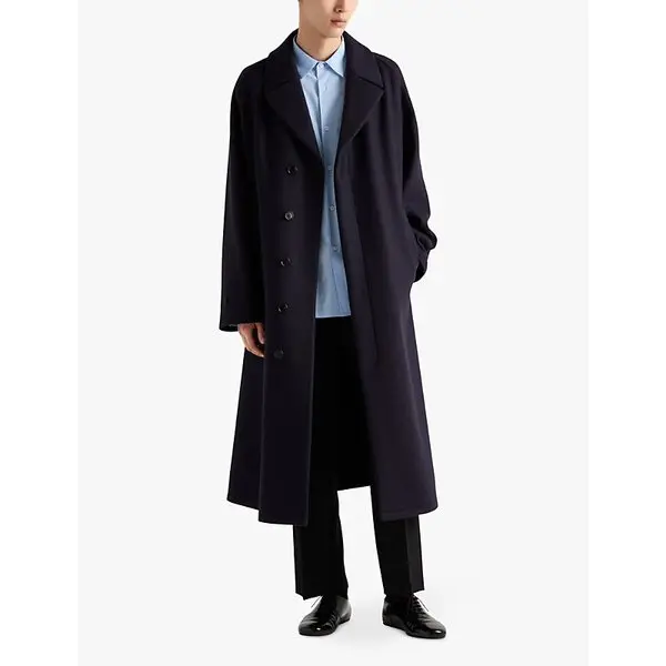 Prada Long-sleeved Chest-pocket Cotton Shirt