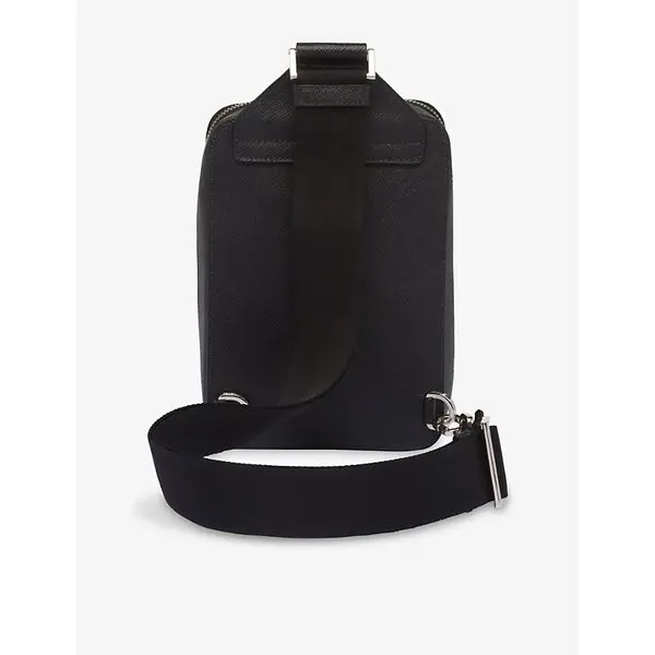 Prada Saffiano Leather Shoulder Bag - Black