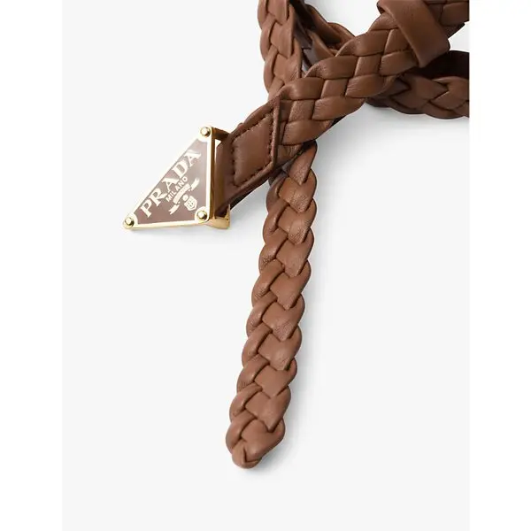 Prada Braided Leather Belt