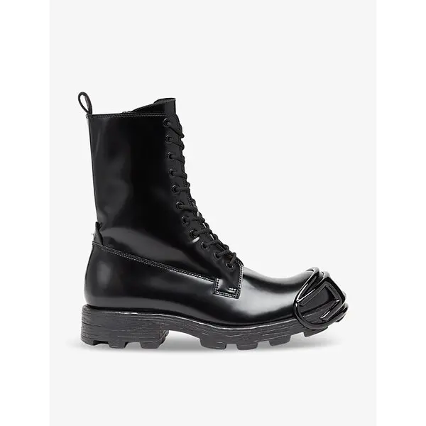 DIESEL® D-hammer Bt D Toe-guard Leather Boots - T8013