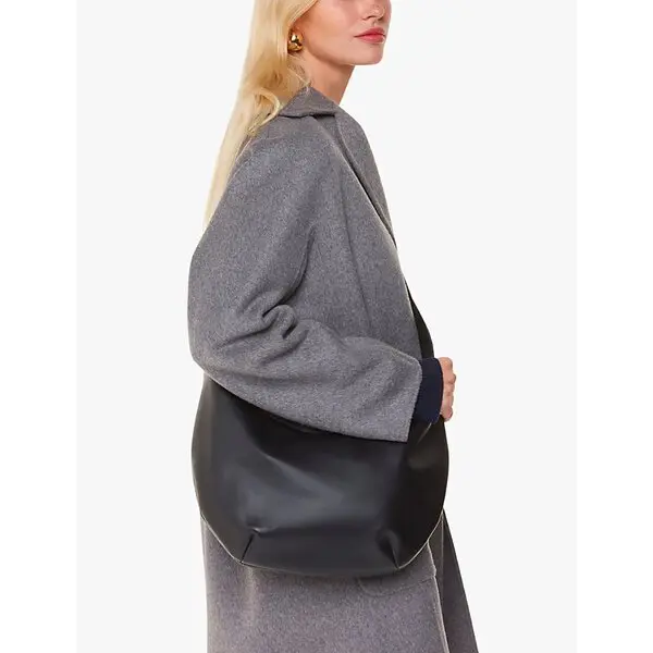 Whistles Leather Cross-body Bag - Black