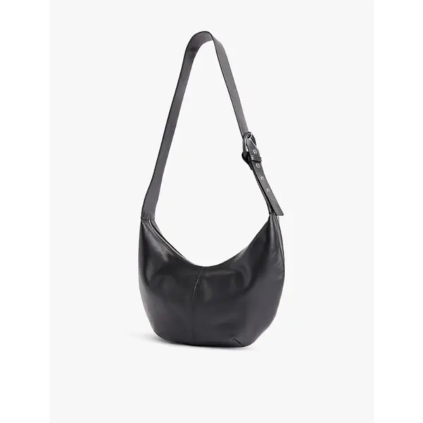 Whistles Leather Cross-body Bag - Black