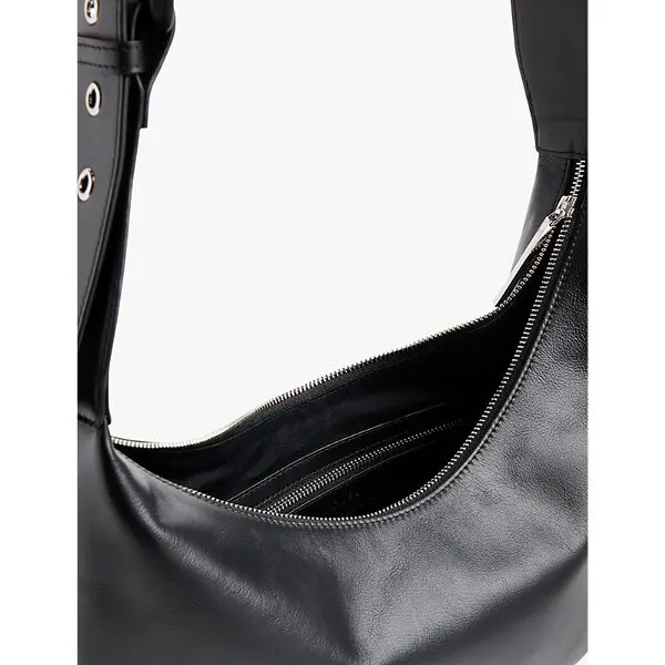 Whistles Leather Cross-body Bag - Black