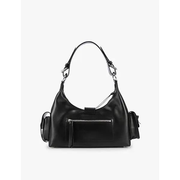 The Kooples Amelia Leather Shoulder Bag - Black