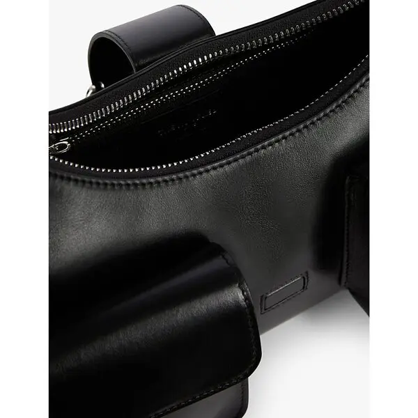 The Kooples Amelia Leather Shoulder Bag - Black