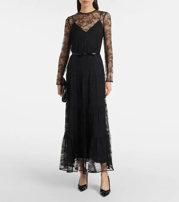 Max Mara Modane Lace Maxi Dress