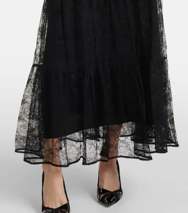 Max Mara Modane Lace Maxi Dress