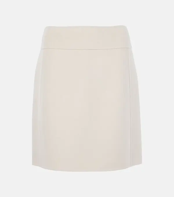 Max Mara Wool Miniskirt - White