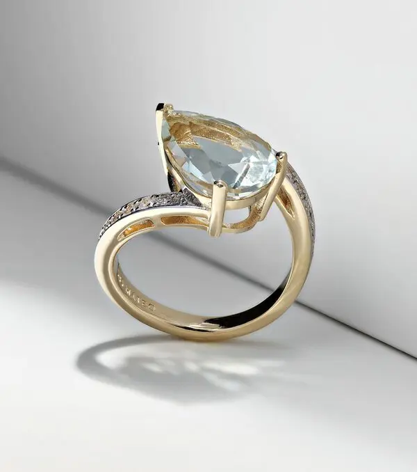 Mateo 14kt Amethyst And Diamond Ring - Gold
