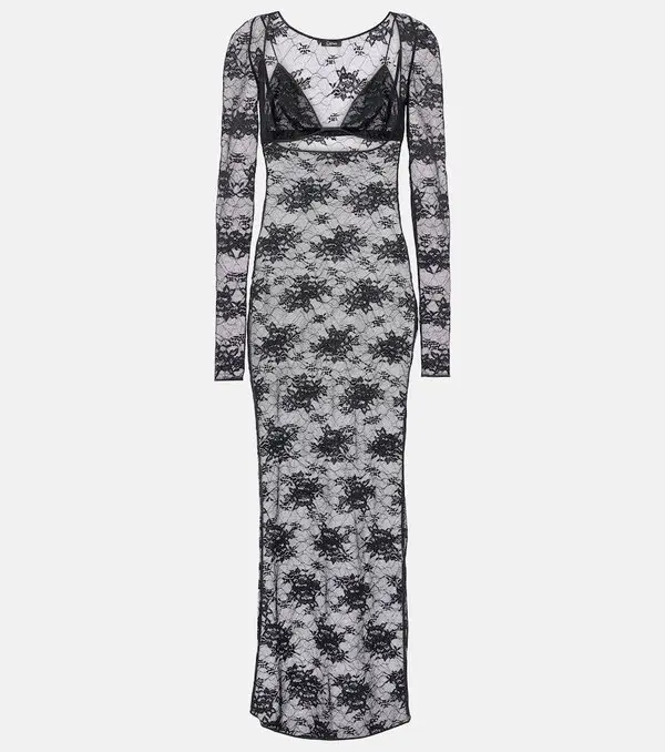 Oseree Lace Maxi Dress