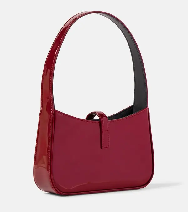 Saint Laurent Le 5 À 7 Mini Patent Leather Shoulder Bag - Red