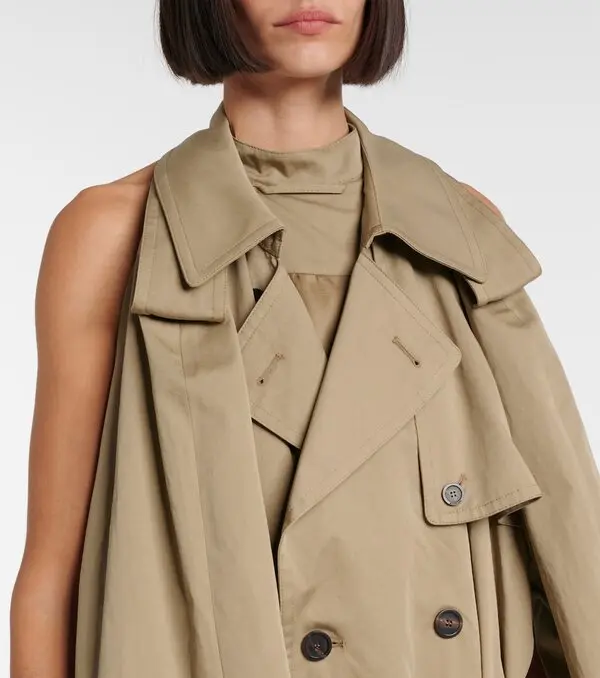 Balenciaga Suspended Trench Midi Dress - Beige